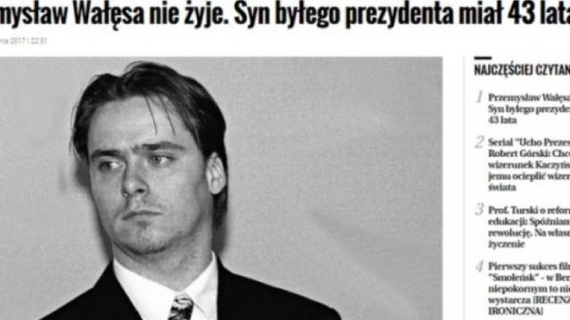 Ето какво е убило един от синовете на Лех Валенса! Шокиращи подробности ...